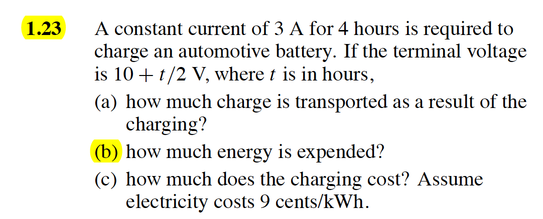 Solved 1.23 A constant current of 3 A for 4 hours is | Chegg.com