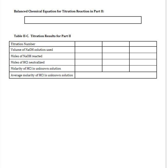 Solved Table I-A. Data in Preparation for Citric Acid | Chegg.com