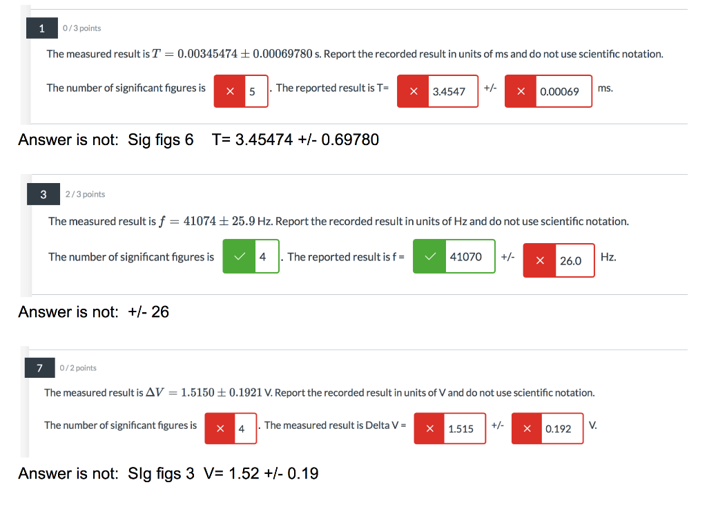 Solved Wrong answers in red. Other attempted answer that | Chegg.com