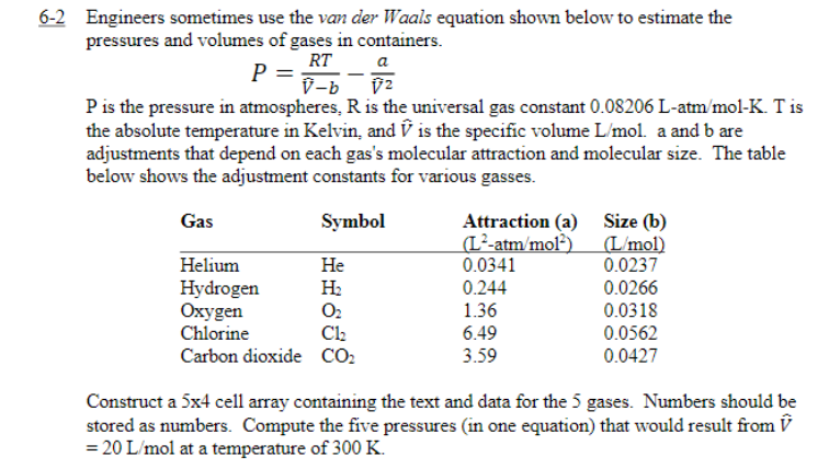 Solved Construct a 5x4 cell array containing the text and | Chegg.com