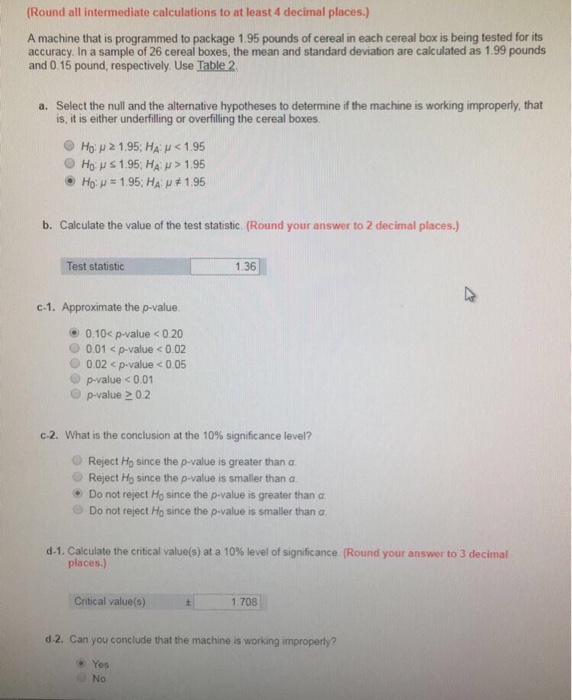 Solved (Round all intermediate calculations to at least 4 | Chegg.com