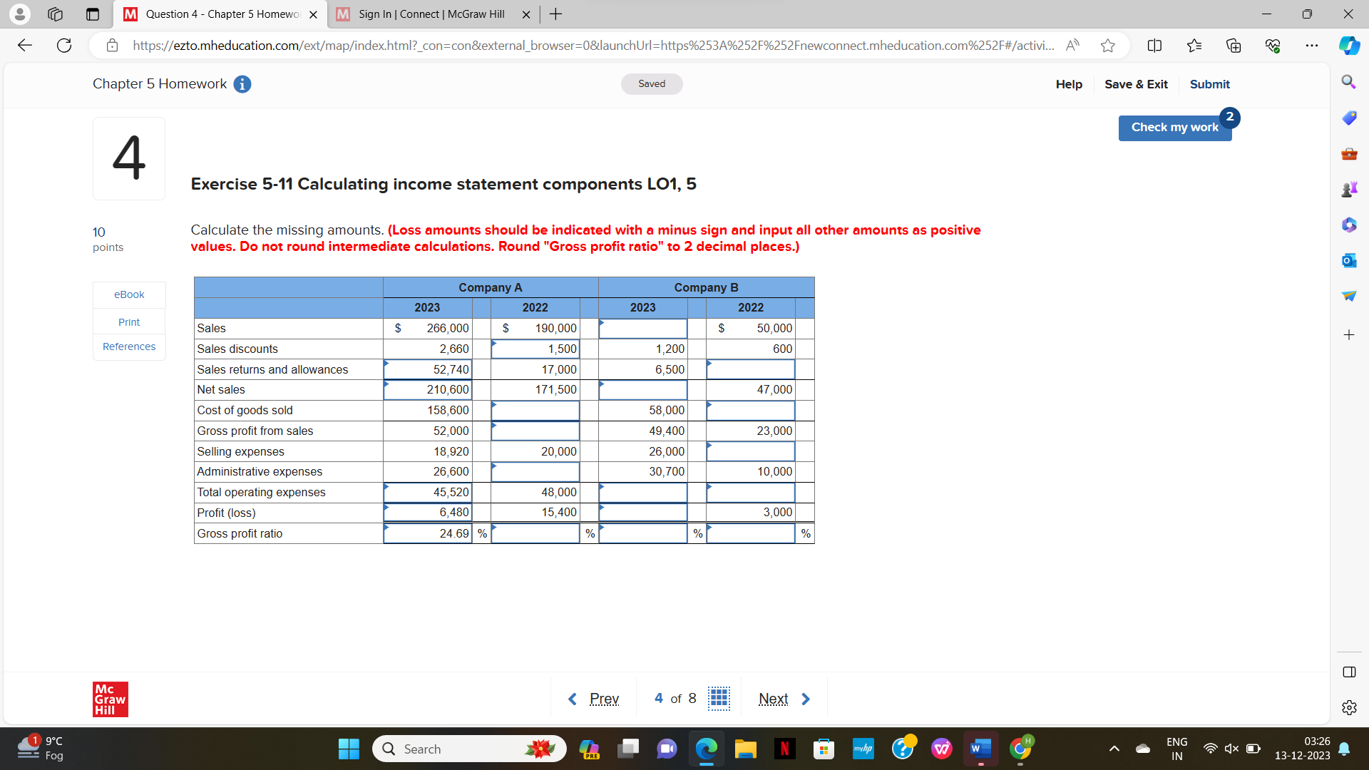 Solved Chapter 5 ﻿Homework iSavedHelpSave & ExitSubmit4Check | Chegg.com