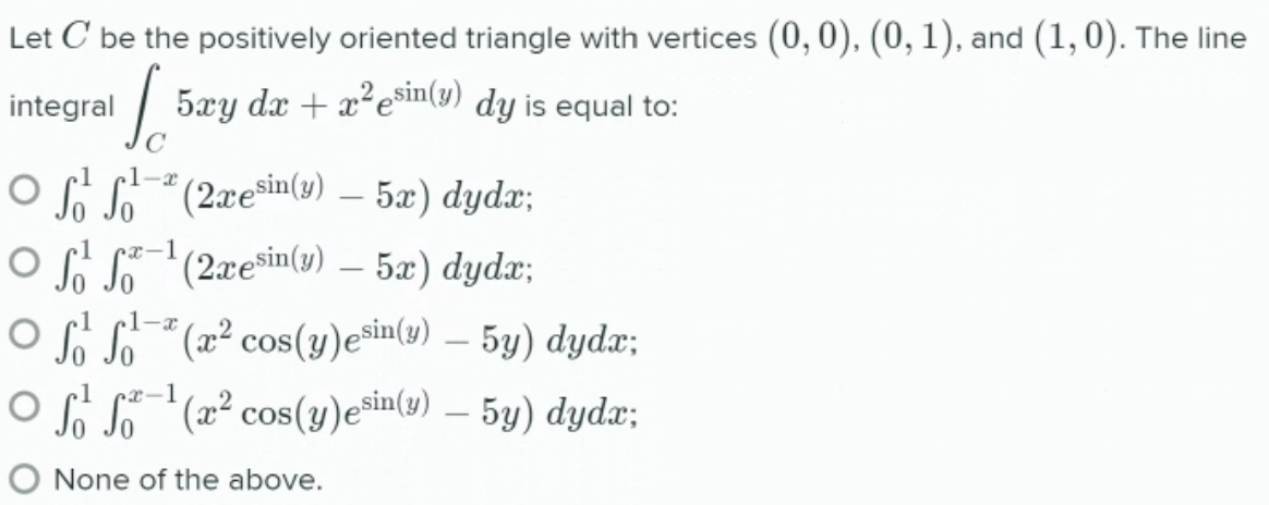 Solved Let C be the positively oriented triangle with | Chegg.com