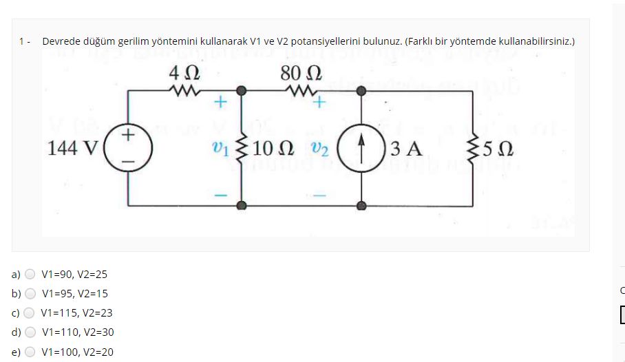 Solved Electric Circuit and ElectronicFind the potentials V1 | Chegg.com