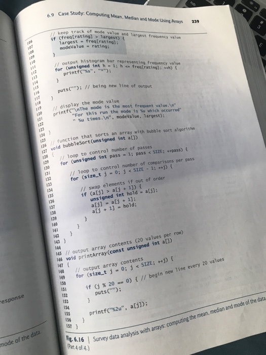 Solved 6.14 (Mean, Median and Mode Program Modifications) | Chegg.com