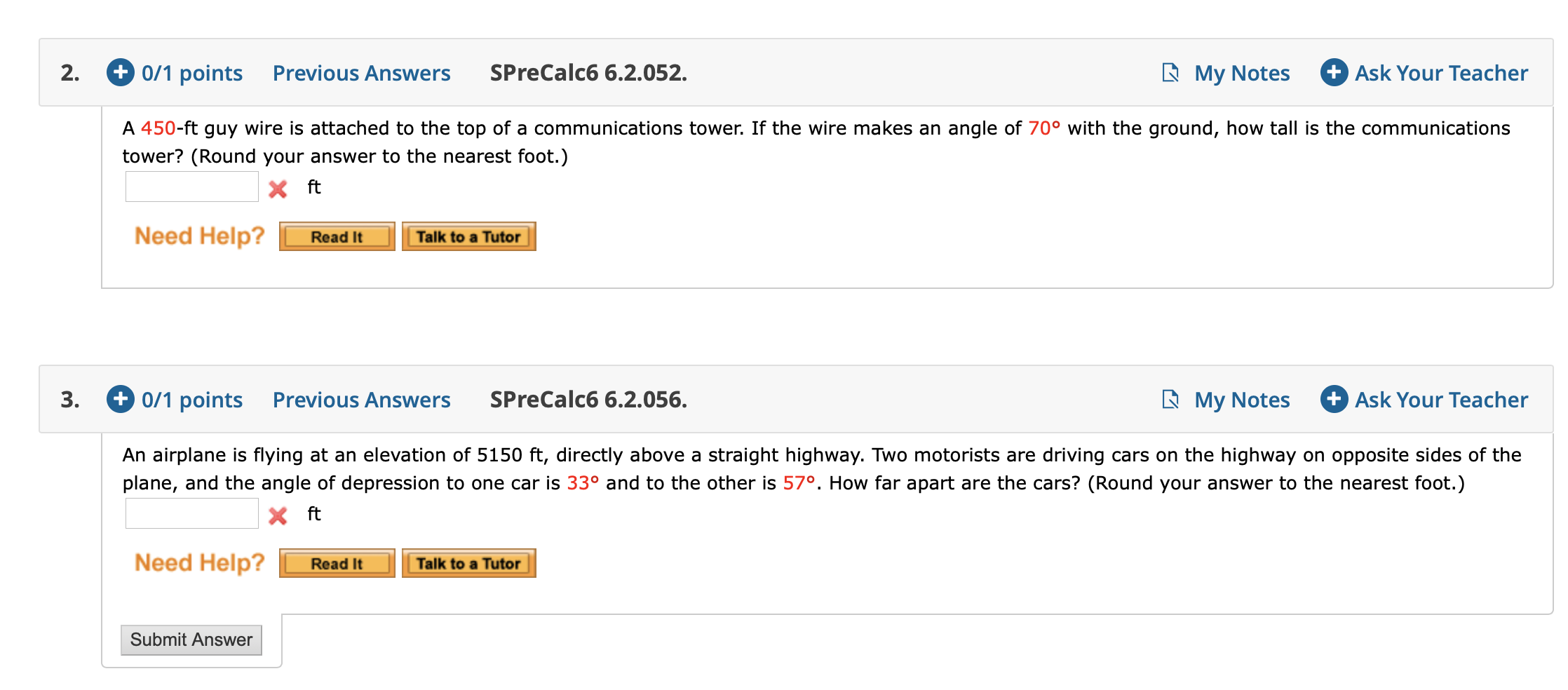 Solved 2. + 0/1 points Previous Answers SPreCalc6 6.2.052. | Chegg.com