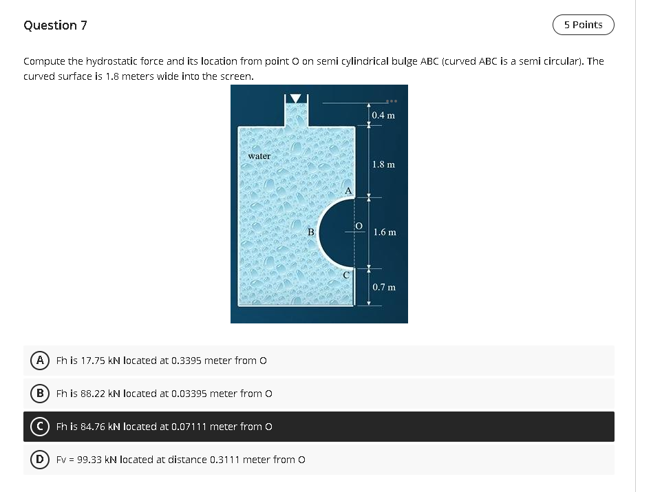 Solved Show me the steps to solve Compute the hydrostatic | Chegg.com