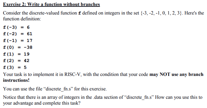 Consider the discrete-valued function f defined on | Chegg.com