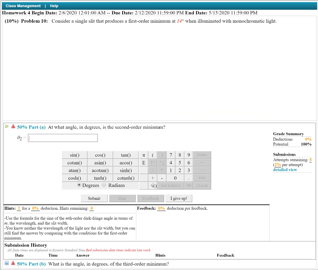 Solved Class Management | Help Ilomework 4 Begin Date: | Chegg.com