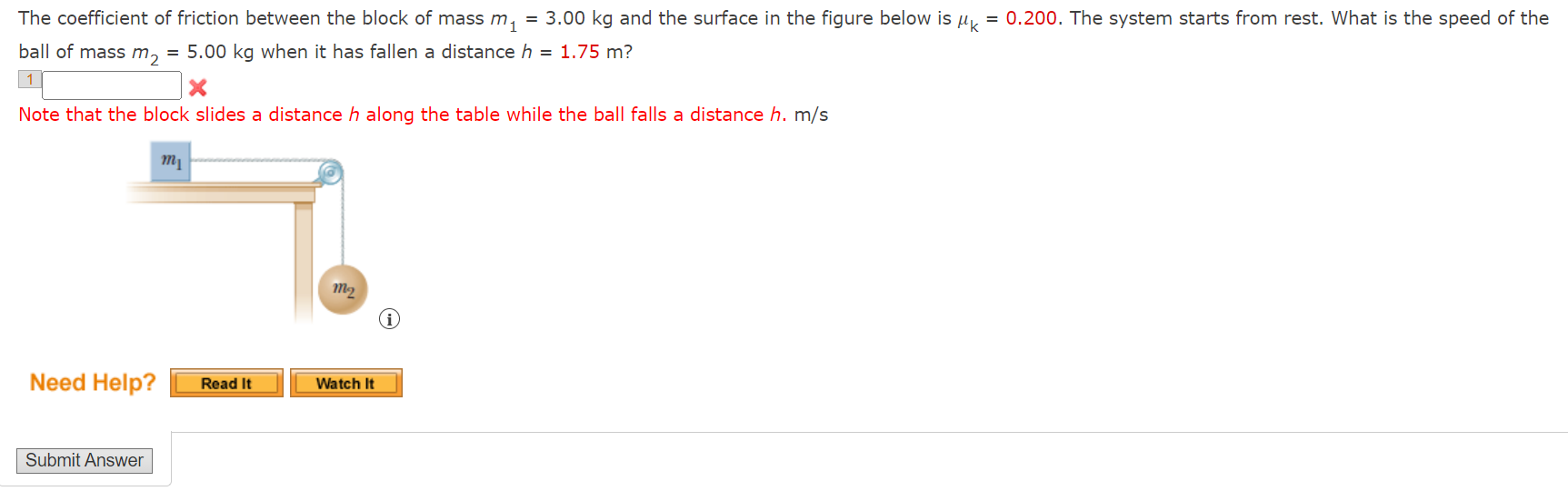[Solved]: The coefficient of friction between the block of m