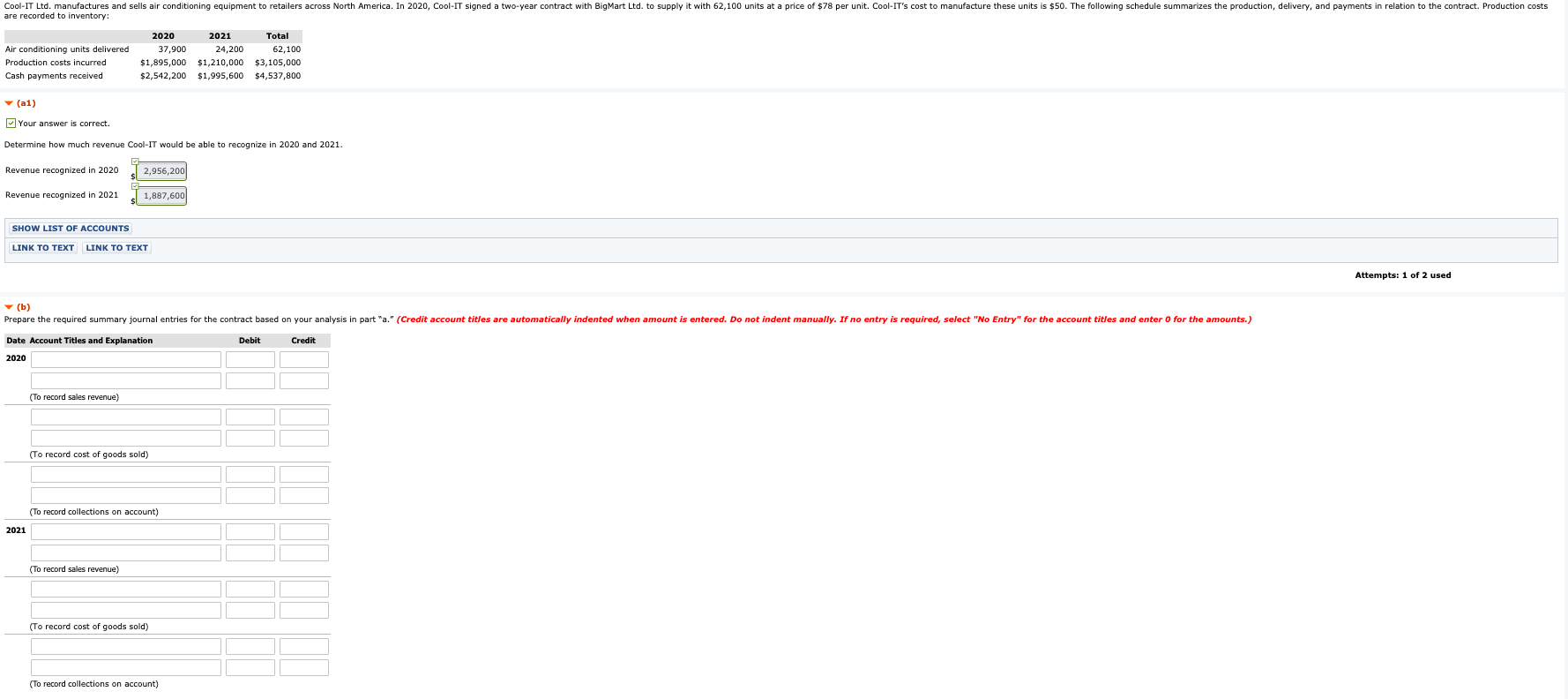 Solved Cool-IT Ltd. manufactures and sells air conditioning | Chegg.com