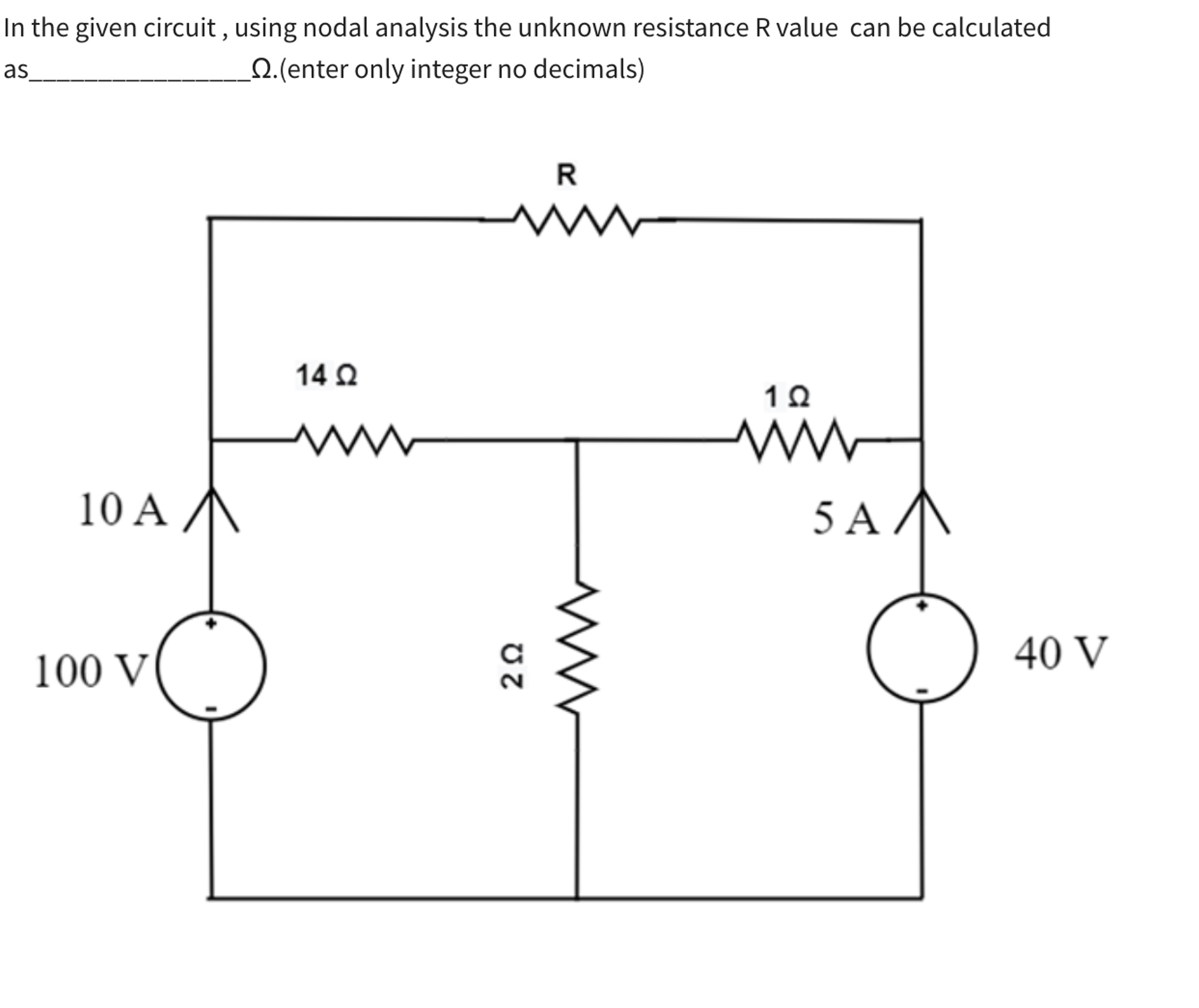 Solved In the given circuit, using nodal analysis the | Chegg.com