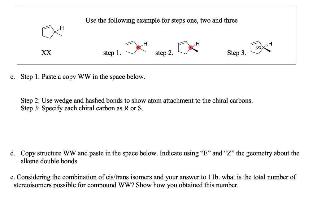 Solved Use the following example for steps one, two and | Chegg.com