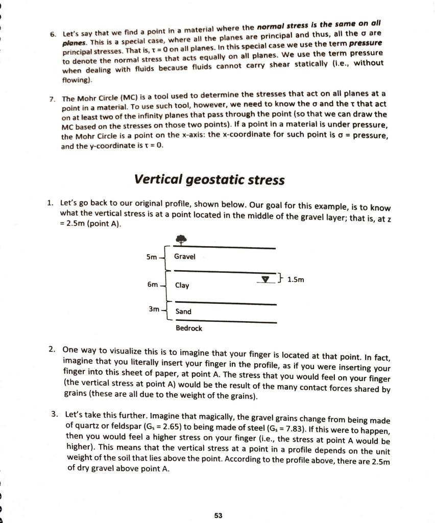 Solved Use Excel to create a plot of hydrostatic pore | Chegg.com