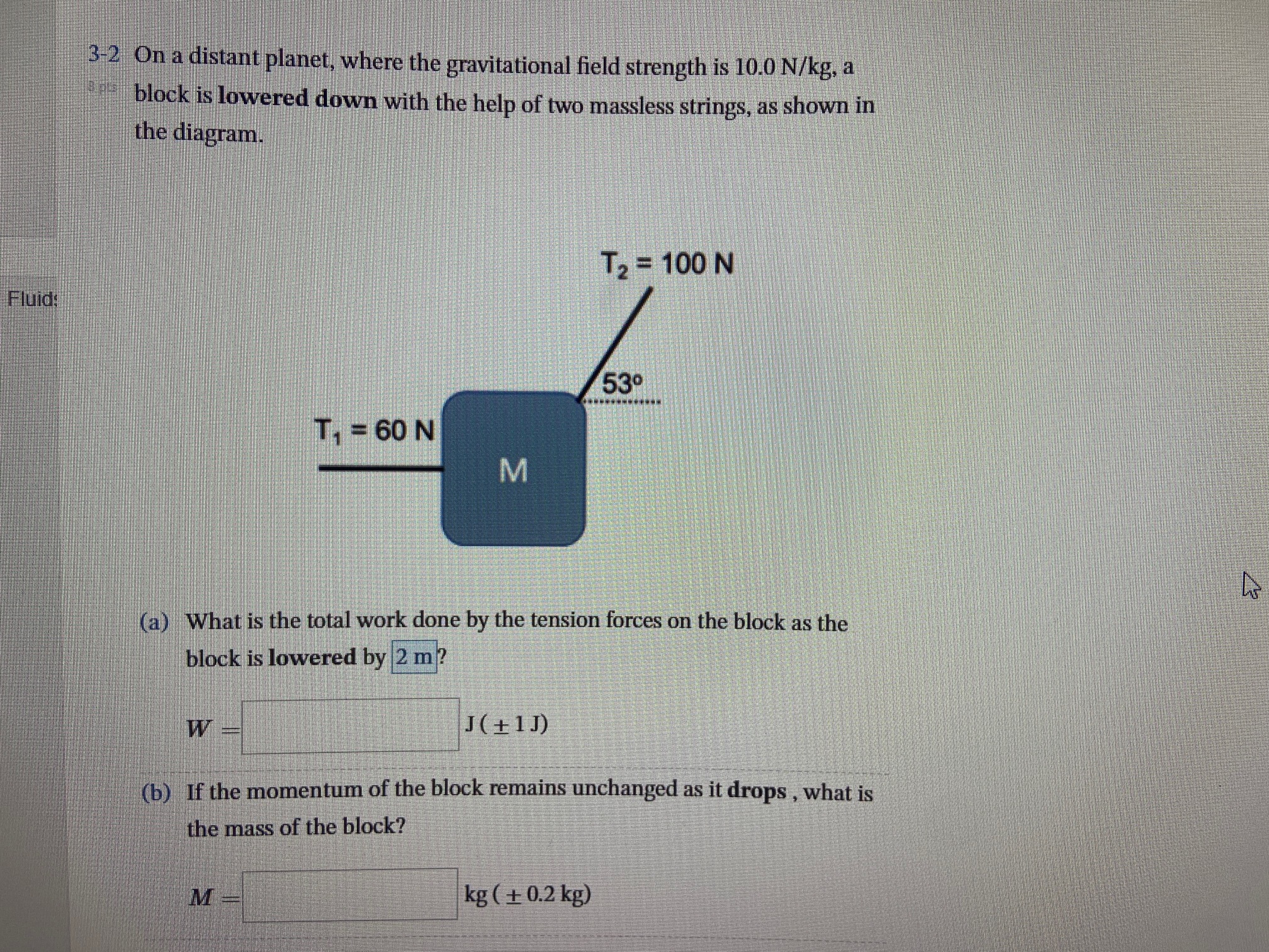 Solved 3-2. ﻿On a distant planet, where the gravitational | Chegg.com