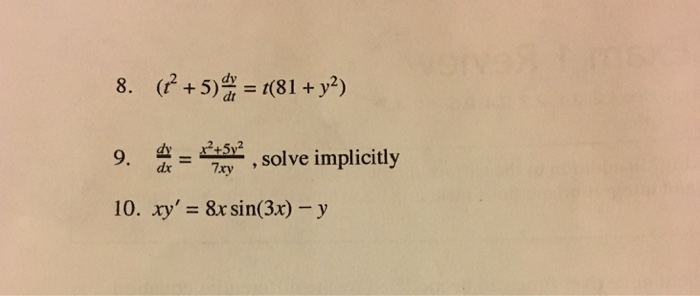 Solved For each problem below, clearly identify the type of | Chegg.com