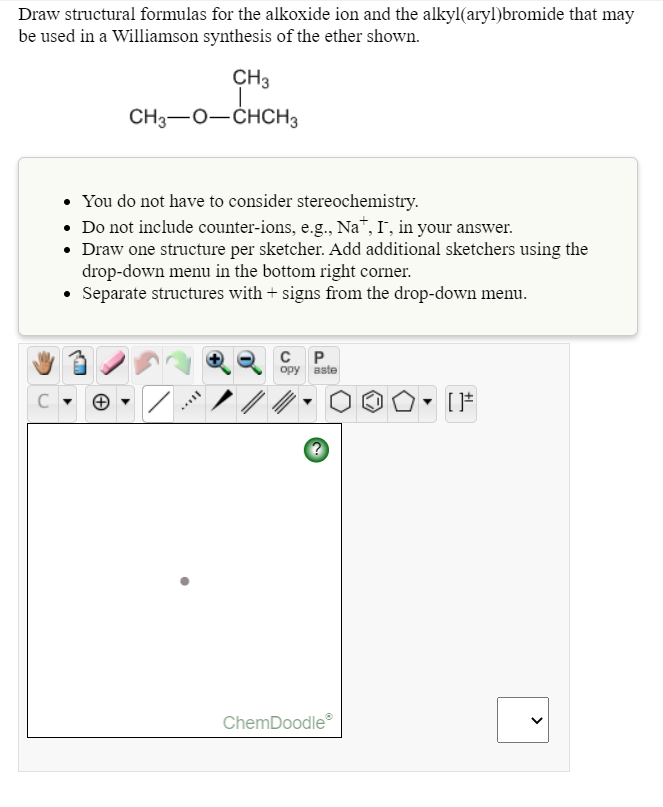 Solved Draw structural formulas for the alkoxide ion and the | Chegg.com