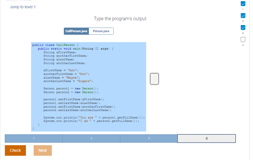 Solved Type the program's outputType the program's output | Chegg.com