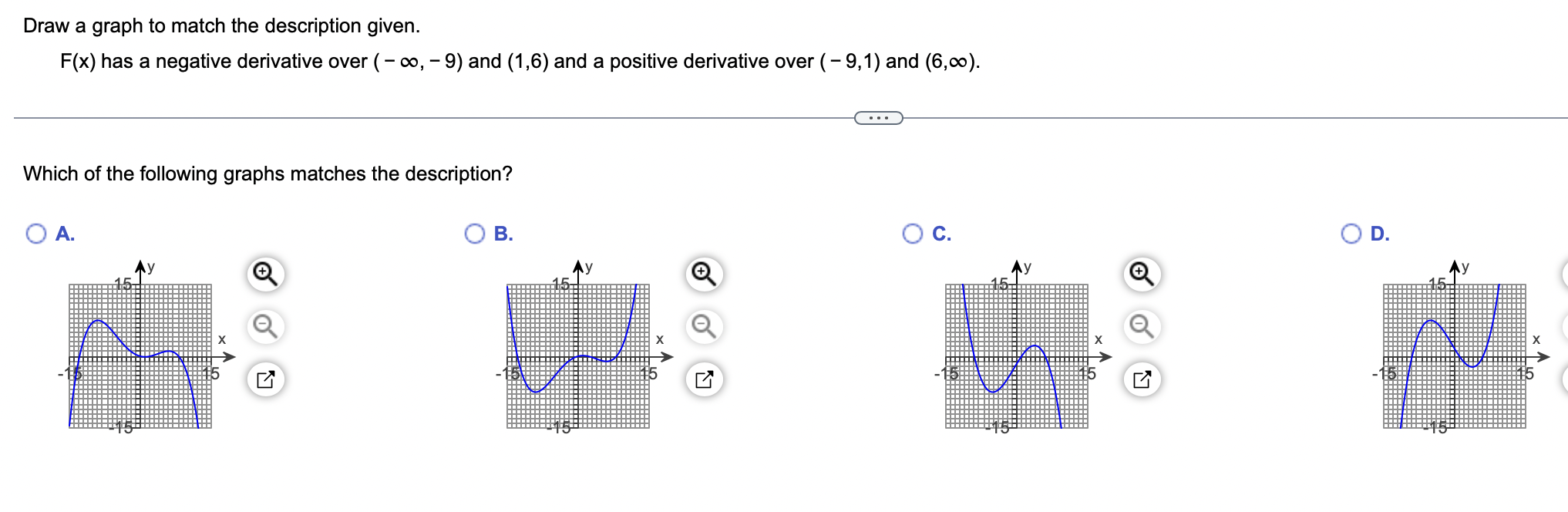 Solved Draw a graph to match the description given. G(x) is | Chegg.com