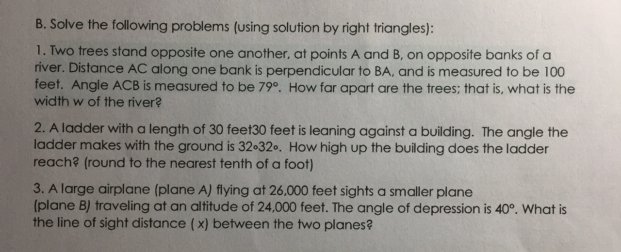 Solved B. Solve the following problems (using solution by | Chegg.com