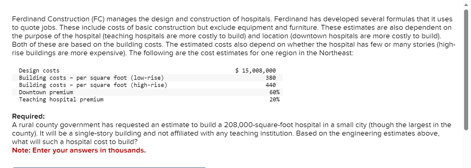 Solved Required: A rural county government has requested an | Chegg.com