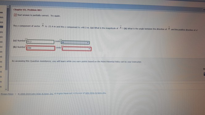 Solved Chapter 03, Problem 003 2 Your answer is partially | Chegg.com