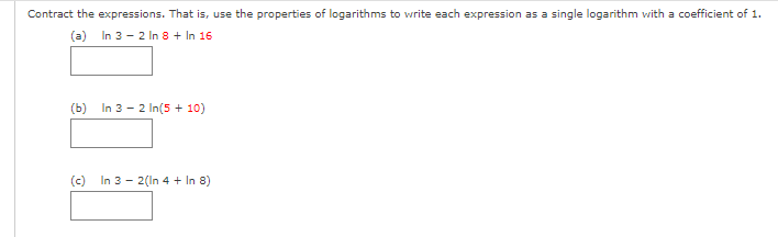 Solved Contract the expressions. That is, ﻿use the | Chegg.com