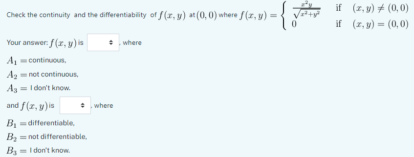 Solved Check the continuity and the differentiability of | Chegg.com