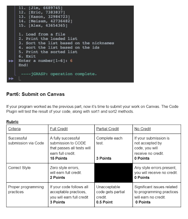 CSE 174 - Lab 14 ArrayList and Sorting In this lab | Chegg.com