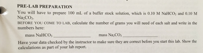 Solved You will have to prepare 100 mL of a buffer stock | Chegg.com