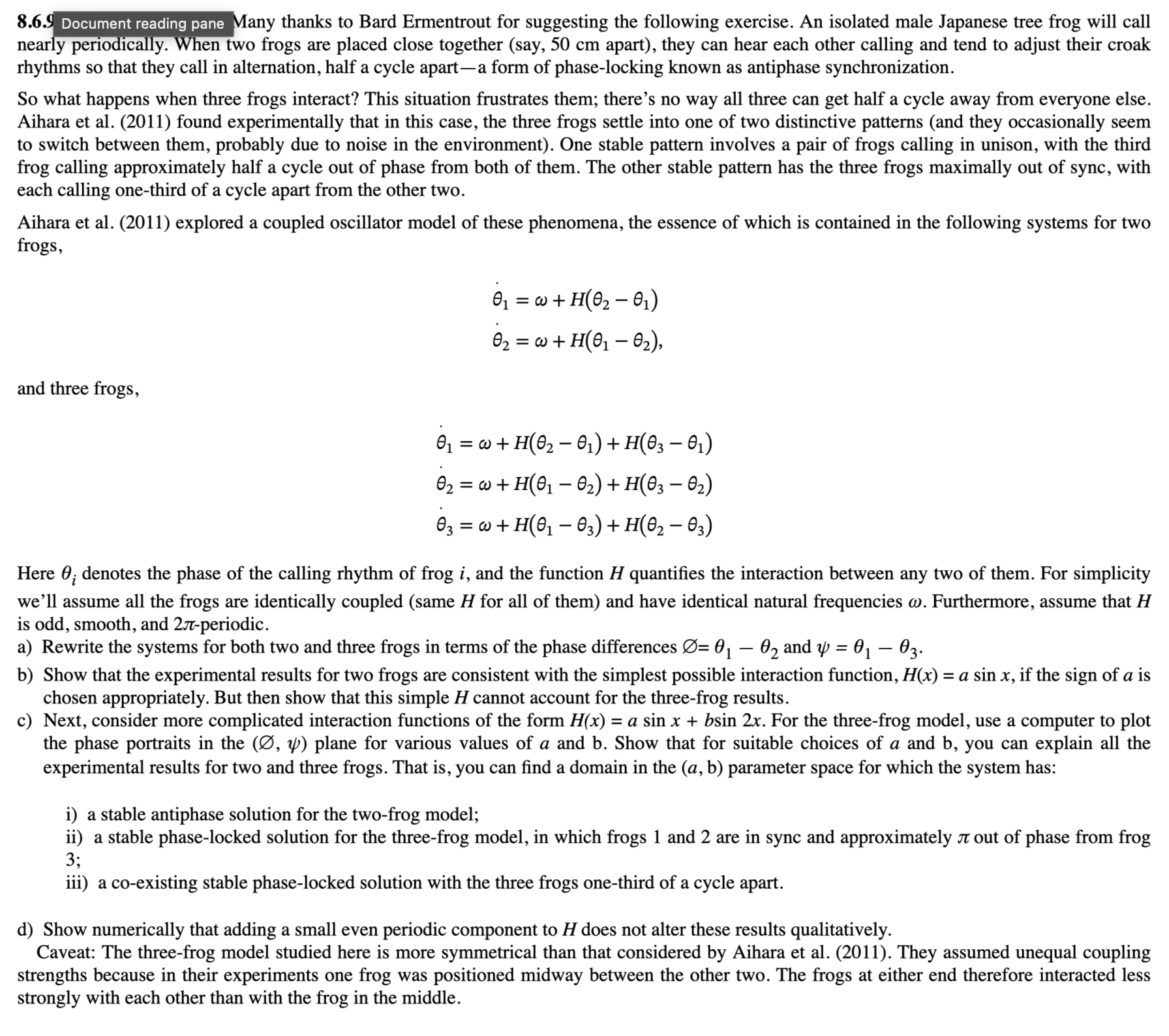 Solved 8.6. ﻿Document reading pane Many thanks to Bard | Chegg.com