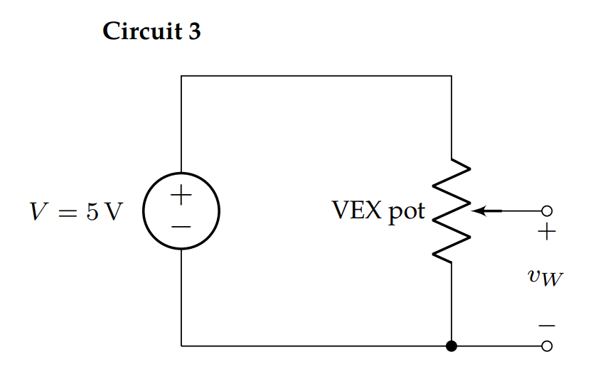 Solved The Vex Potentiometer Is Rated As Having A Wiper