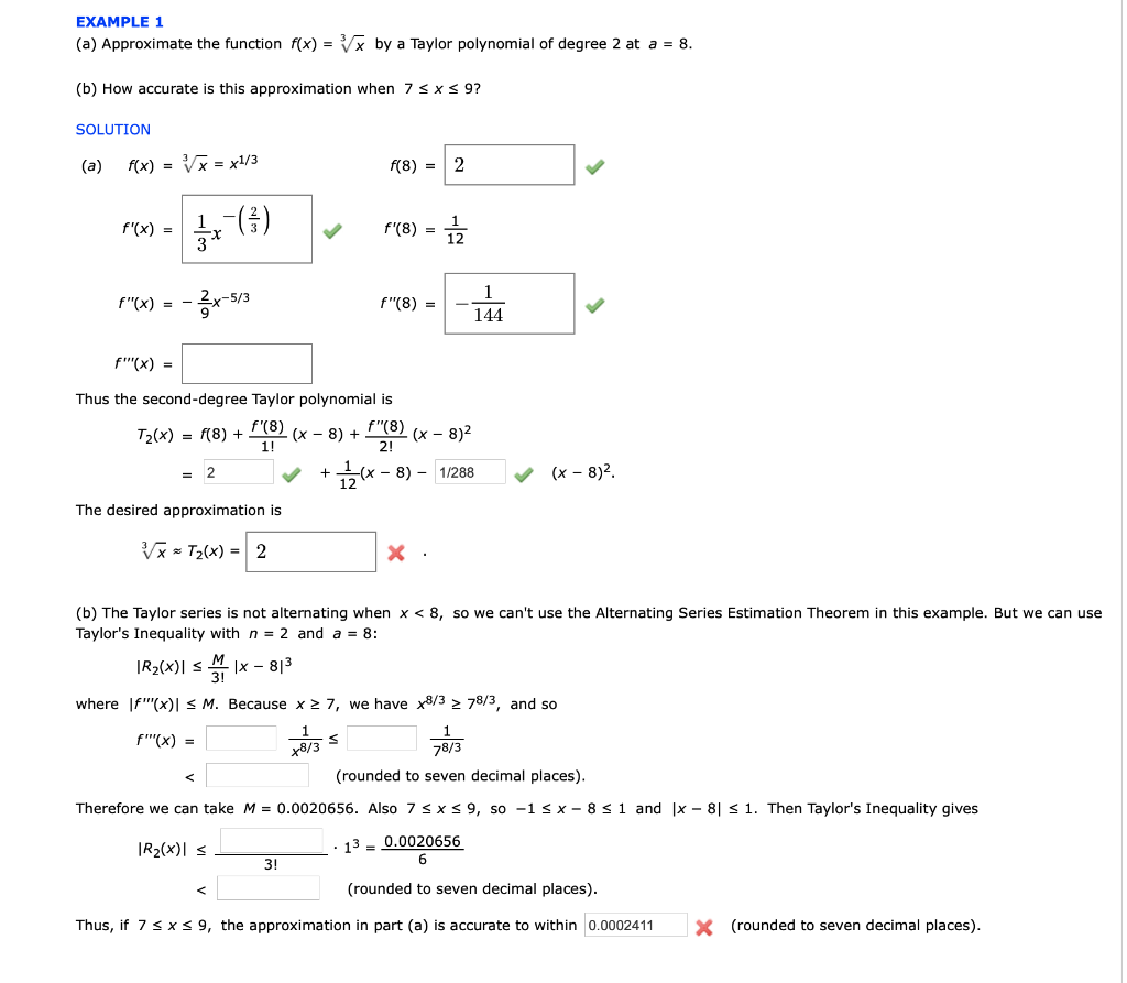 Solved Example 1 A Approximate The Function Fx X By A 