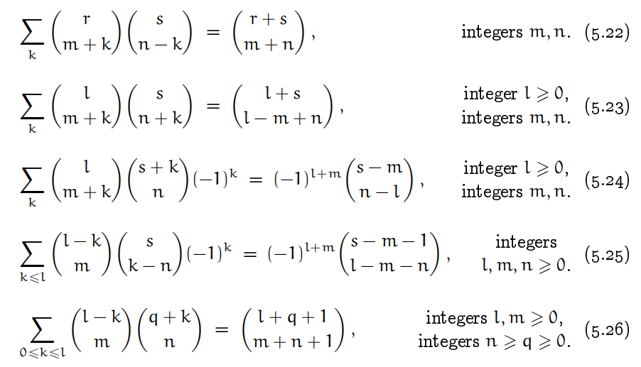 Discrete Math: Prove identity (5.25) by negating the | Chegg.com
