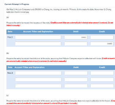 Solved Current Atenpt in Progressindkstes that ir esnok | Chegg.com