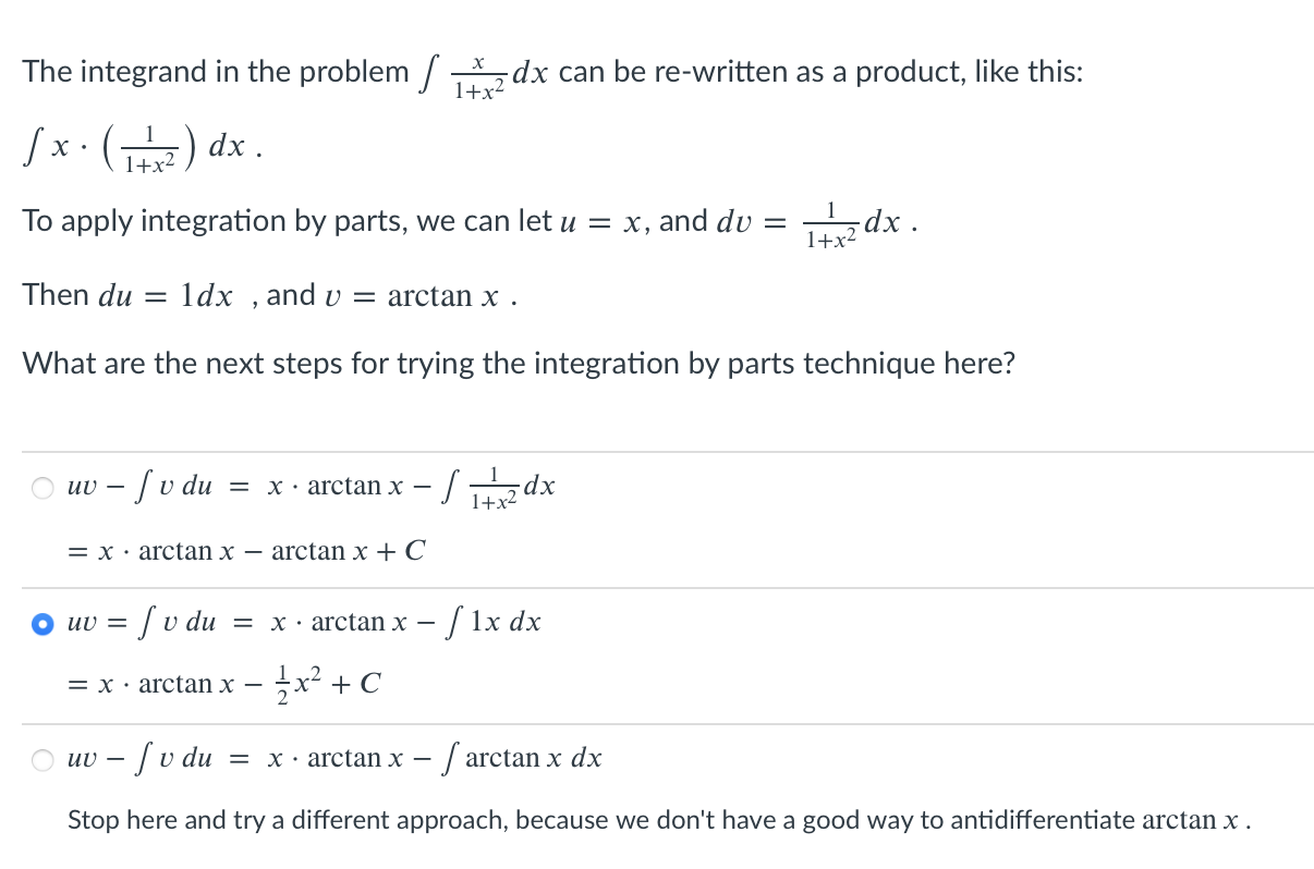 Solved The integrand in the problem / 1992 dx can be | Chegg.com