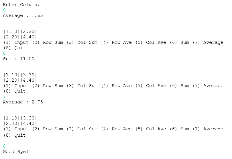 Solved Summary Build A Program That Will Provide Spreadsheet