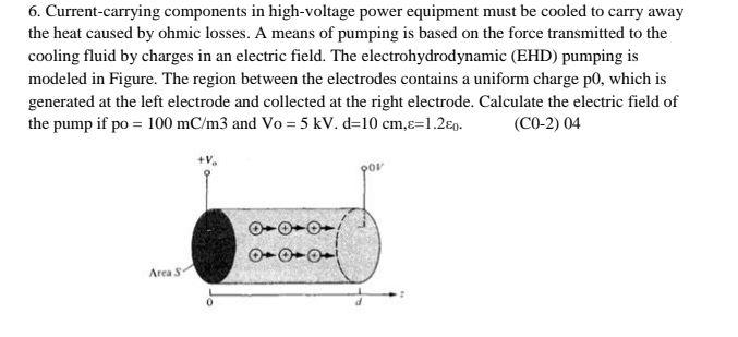 Solved 6. Current-carrying components in high-voltage power | Chegg.com