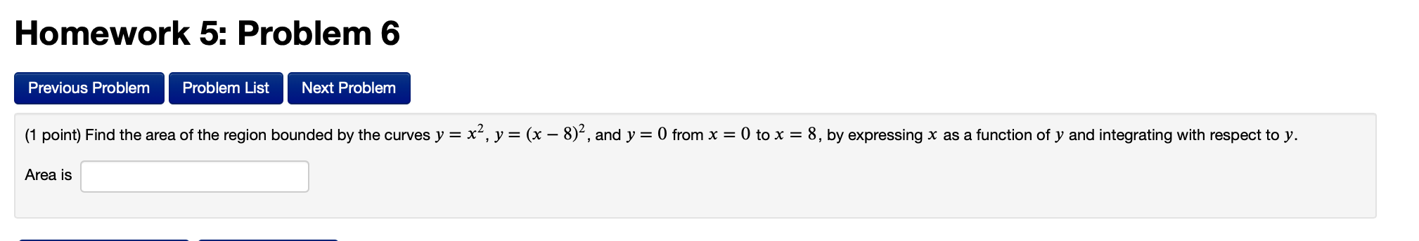 Solved Homework 5: Problem 6 Previous Problem Problem List | Chegg.com