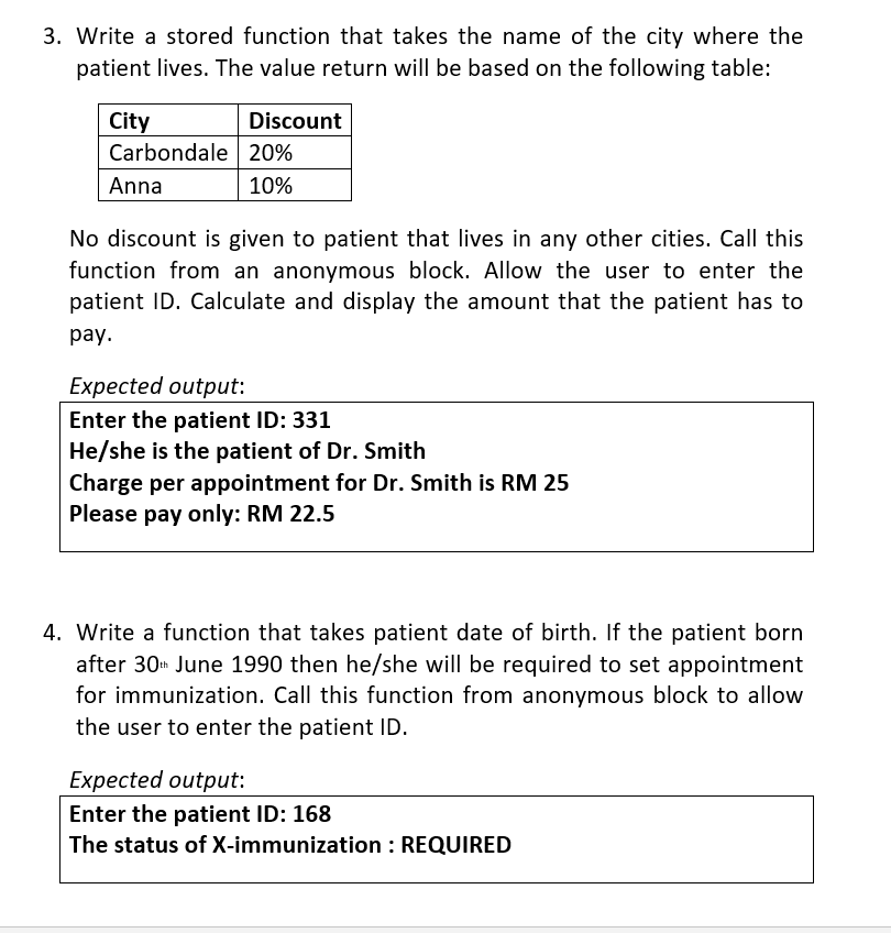 Solved Note: PL/SQL can be executed in SQL*Plus or SQL | Chegg.com