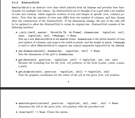 3.1.2 Abstract Grid AbstractGrid is an abstract view | Chegg.com