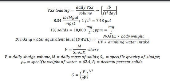 Solved = daily VSS lb VSS loading Tre-day] volume lb/Mgal | Chegg.com