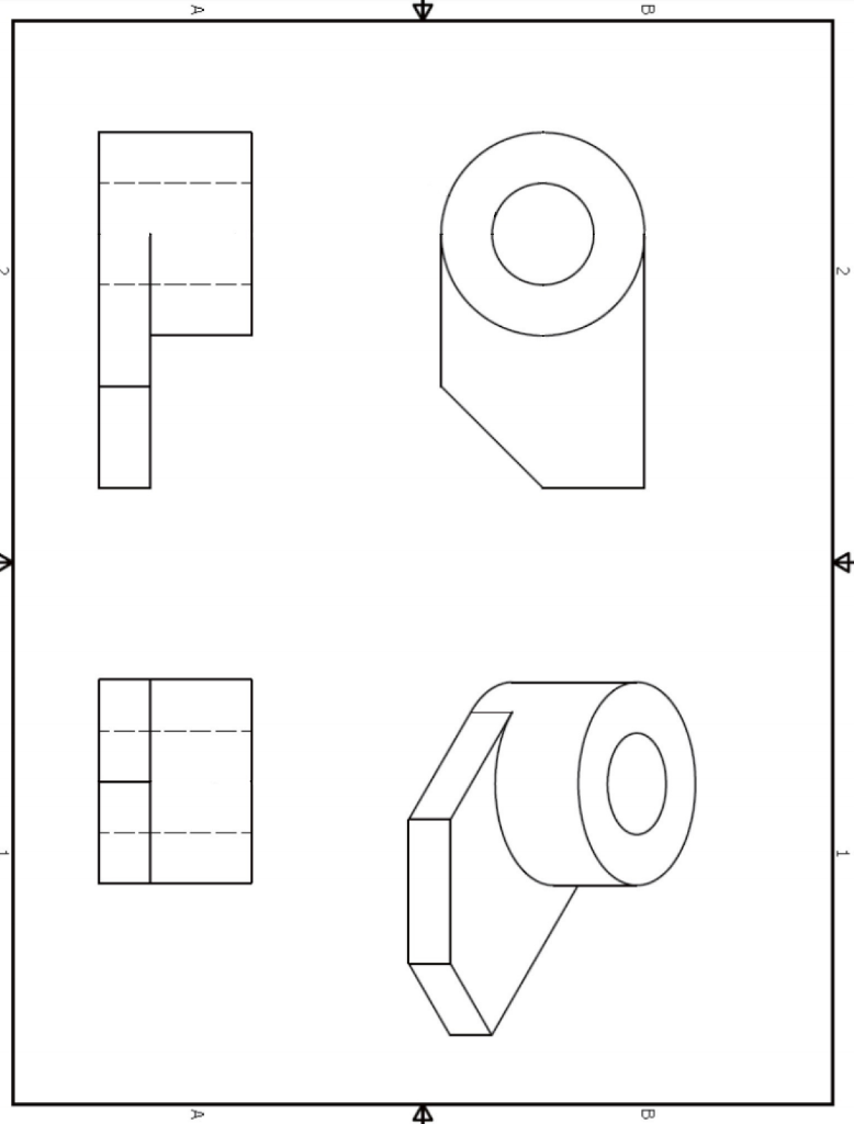 Solved add the dimensions to the part below. Use good | Chegg.com