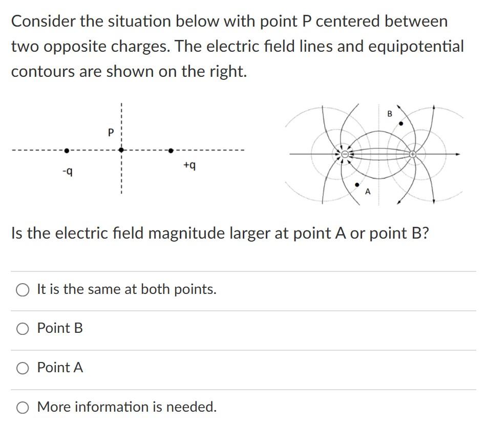 Solved Consider the situation below with point P centered | Chegg.com