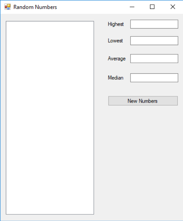 Solved C# Lab – Random Numbers Create a Window Forms | Chegg.com
