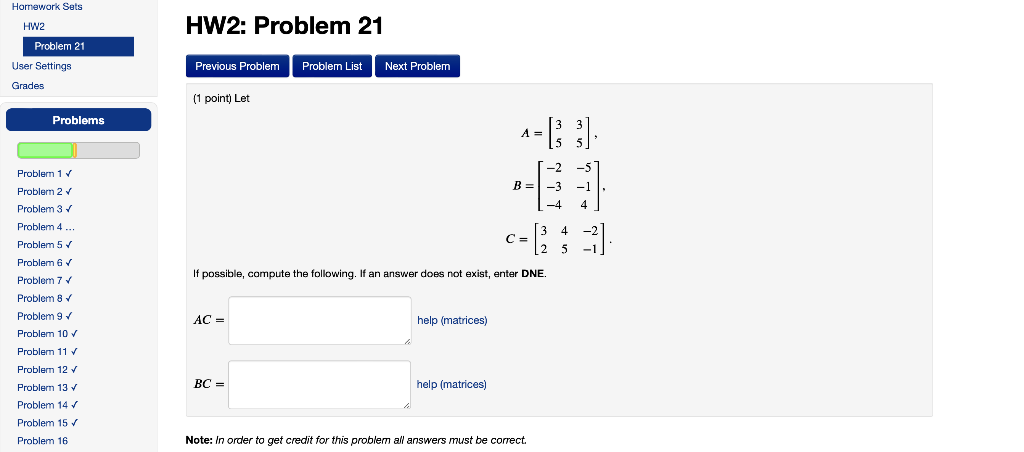 Solved If possible, compute the following. If an answer does | Chegg.com