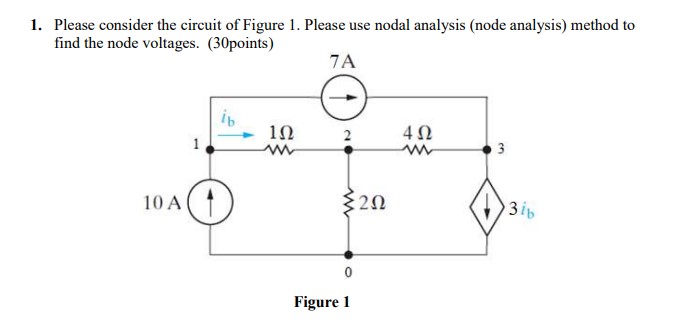 Solved 1. Please consider the circuit of Figure 1. Please | Chegg.com