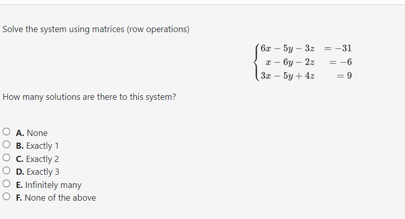 Solved Determine how many pivots each of the following | Chegg.com