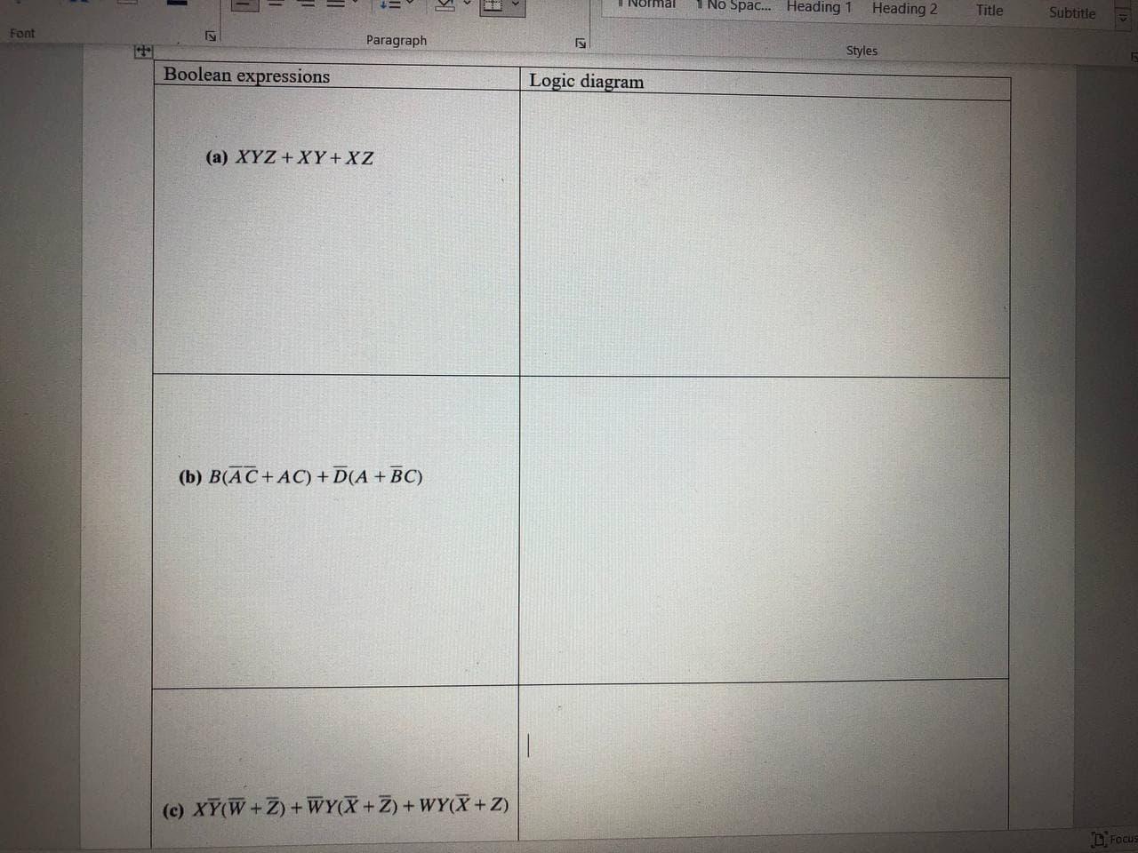 Solved Draw the logic diagram for the following Boolean | Chegg.com