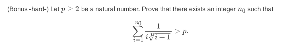 Solved Let p >= 2 be a natural number. Prove that there | Chegg.com